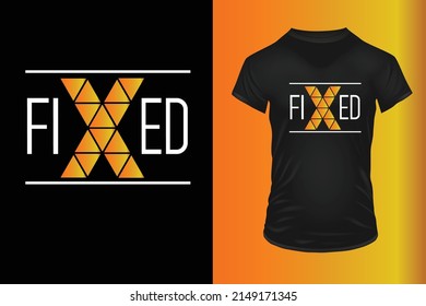 Fixed T Shirt Design Vector Template Stock Vector (Royalty Free ...