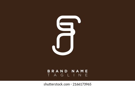 Fj Alphabet Letters Initials Monogram Logo Stock Vector (Royalty Free ...