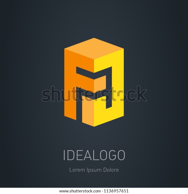 Fj Initial Logo F J Initial Stock Vector (Royalty Free) 1136957651 ...