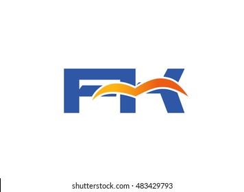 Fk Initial Company Logo Stock Vector (Royalty Free) 483429793 ...