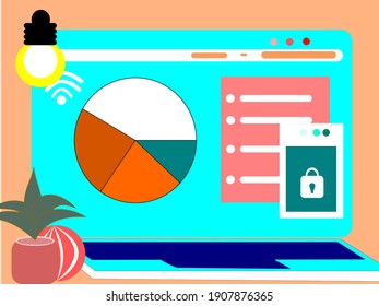 Flad Design Vector Business Stock Vector (Royalty Free) 1907876365 ...