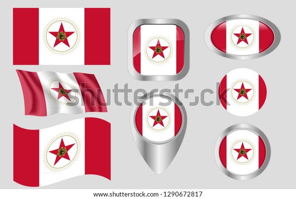 Flag Birmingham Alabama Stock Vector (Royalty Free) 1290672817