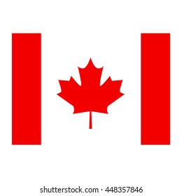 Flag Canada Maple Leaf Canadian National Stock Vector (Royalty Free ...