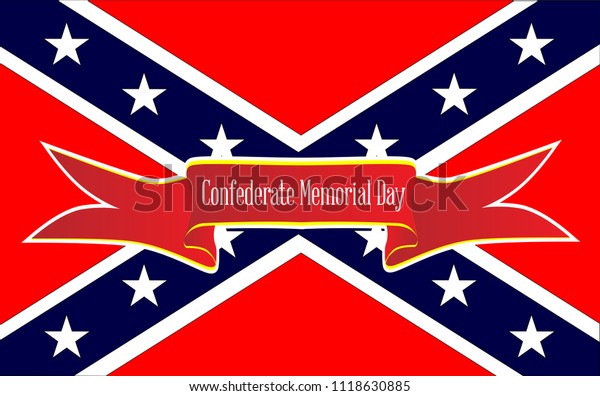 Flag Confederates During American Civil War Stock Vector (Royalty Free ...