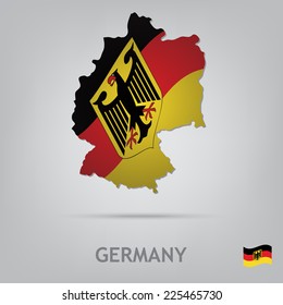 Flag Country Form Borders Stock Vector (Royalty Free) 225465730 ...