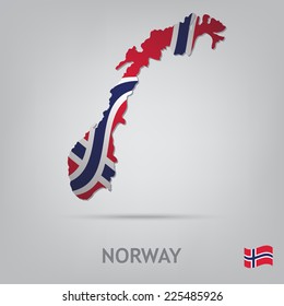 Flag Country Form Borders Stock Vector (Royalty Free) 225485926 ...