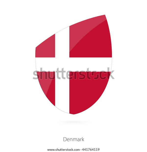 Flag Denmark Denmark Rugby Flag Vector Stock Vector (Royalty Free ...