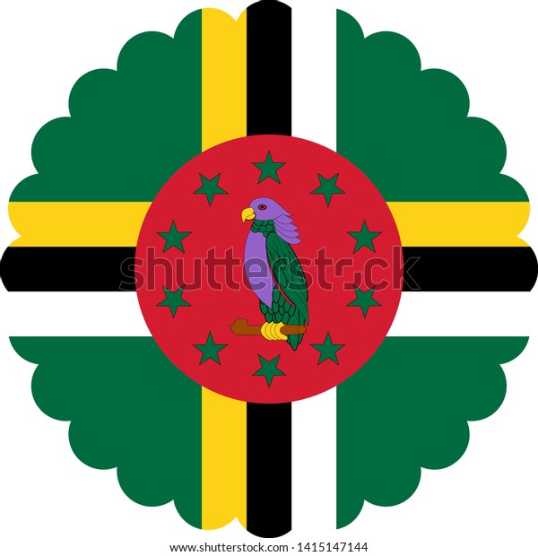 Flag Dominic Illustration Vector Eps Stock Vector (Royalty Free ...