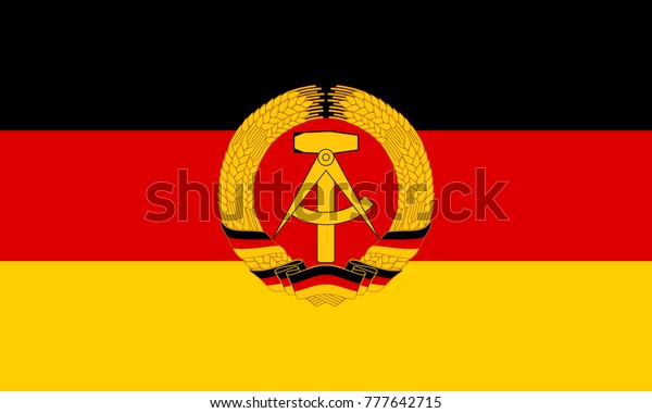 Flag East Germany Stock Vector (Royalty Free) 777642715 | Shutterstock