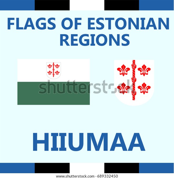Flag Estonian Region Hiumaa Stock Vector (Royalty Free) 689332450 ...