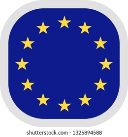 Circular Flag European Stock Vector (Royalty Free) 1117310162