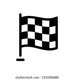 Flag Finish Line Symbol Vector Editable Stock Vector (Royalty Free ...