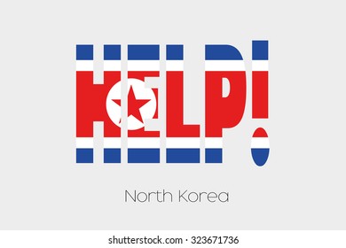 Flag Illustration Inside Word Help Country Stock Vector (Royalty Free ...