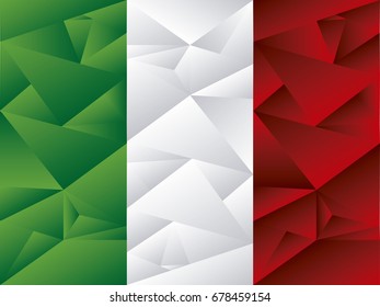 Flag Italy Low Poly Art Stock Vector (Royalty Free) 678459154 ...