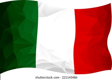 Italy Flag On Crumpled Paper Vector Stock Vector (Royalty Free ...