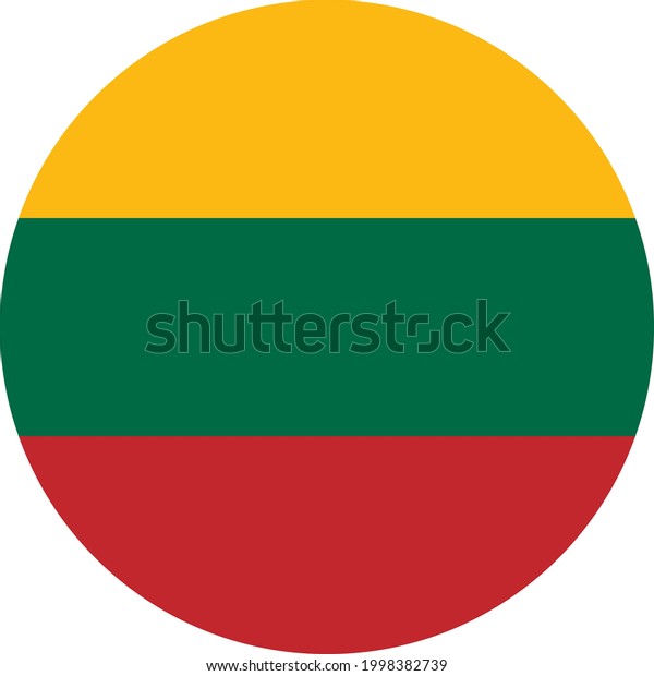 Flag Lithuania Europe Illustration Vector Eps Stock Vector (Royalty ...