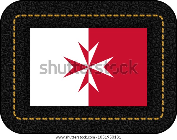 Flag Malta Version Maltese Cross Vector Stock Vector (Royalty Free ...