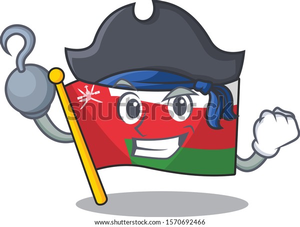 Flag Oman Cartoon Style One Hand: vector de stock (libre de regalías ...