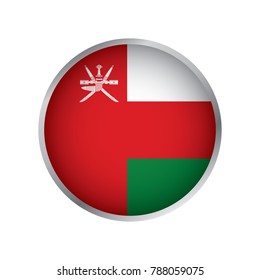 Sultanate Oman National Flag Round Abstract Stock Illustration 1472049239