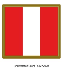Flag Peru Gold Frame Stock Vector (Royalty Free) 53272090 | Shutterstock