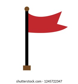 Flag Pole Icon Logo Stock Vector (Royalty Free) 1245722347 | Shutterstock