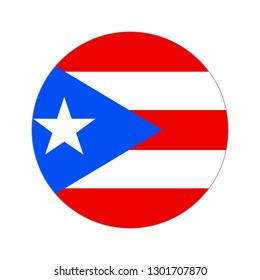 Flag Puerto Rico Circular Icon On Stock Vector (Royalty Free ...