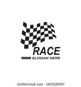 Race Flag Icon Simple Design Illustration Stock Vector (Royalty Free ...