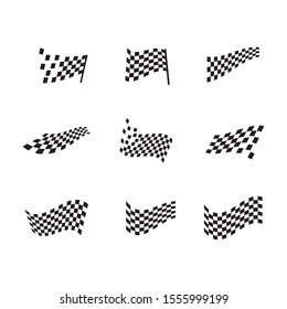 Flag Race Vector Icon Illustration Design Stock Vector (Royalty Free ...