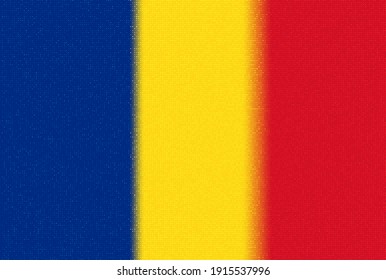 Flag Romania Texture Stock Vector Background Stock Vector (Royalty Free ...
