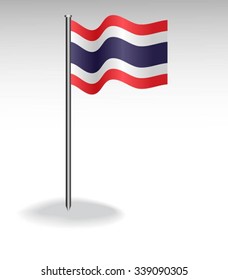 Waving Flag Kayin Districts Regions States: vetor stock (livre de ...