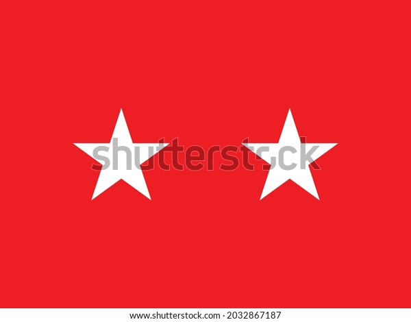 Flag Usa Army Major General Pair Stock Vector (Royalty Free) 2032867187 ...