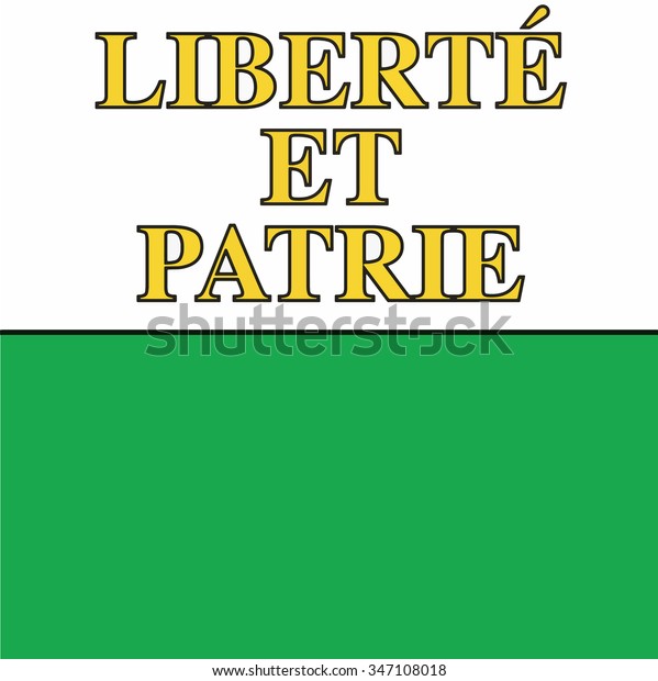 Flag Vaud Canton Switzerland Vector Illustration Stock Vector (Royalty ...