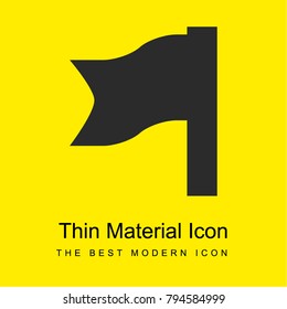 Flag Waving Left Bright Yellow Material Stock Vector (Royalty Free ...
