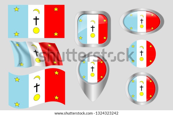 Flag Yaqui Tribe Stock Vector (Royalty Free) 1324323242