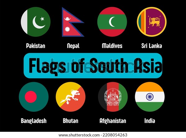 Flags Central Asia Asia Asia Flags Stock Vector (Royalty Free ...