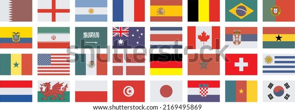 Banderas en los colores de diferentes: vector de stock (libre de ...