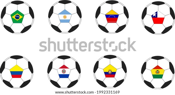 Flags Countries Illustration Flags Different Countries Stock Vector ...