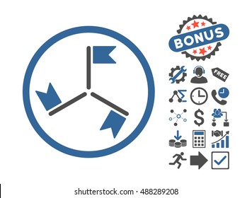 Flags Pictograph Bonus Elements Vector Illustration Stock Vector ...