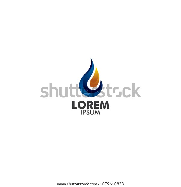 Flame Company Logo Abstract Icon Stock Vector (Royalty Free) 1079610833 ...