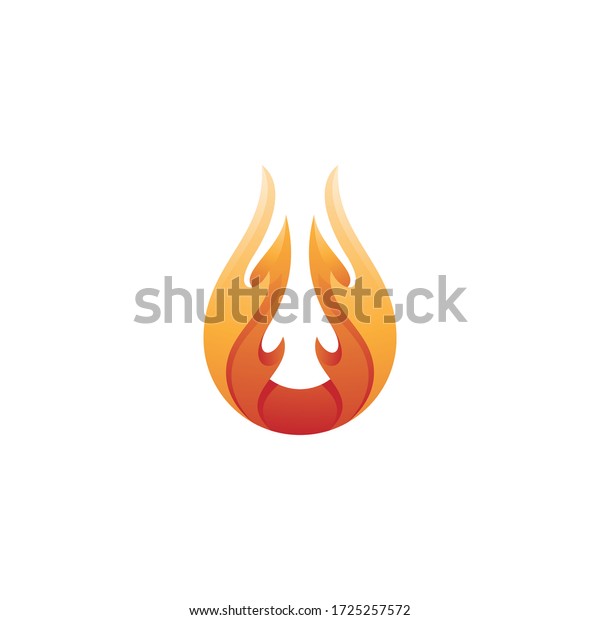 Flame Fire Tongue Tribal Logo Design: เวกเตอร์สต็อก (ปลอดค่าลิขสิทธิ์ ...
