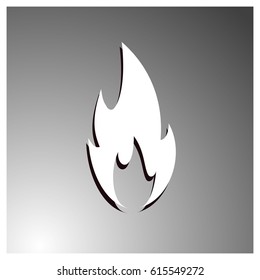Flame Gas Fire Icon Stock Vector (Royalty Free) 615549272 | Shutterstock