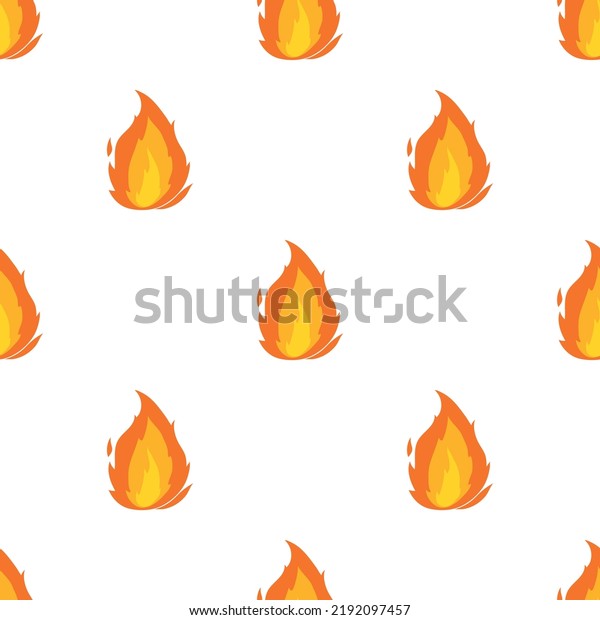Flame Pattern Seamless Background Texture Repeat Stock Vector (Royalty ...