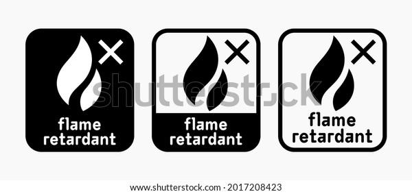 Flame Retardant Vector Information Sign Stock Vector (Royalty Free ...