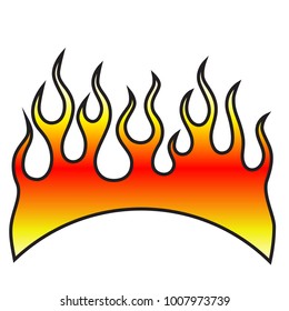 Retro Fire Background Stock Vector (Royalty Free) 235800088 | Shutterstock