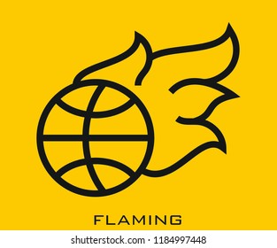Flaming Icon Signs: vector de stock (libre de regalías) 1184997448