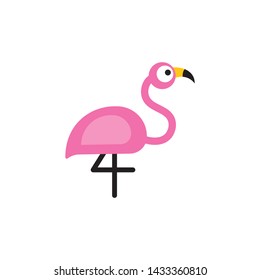 Flamingo Icon On White Background Stock Vector (Royalty Free ...