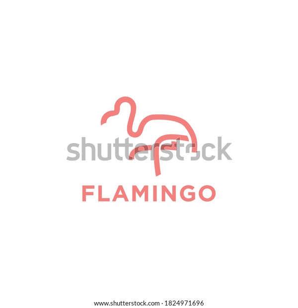 Flamingo Logo Vector Symbol Design Stock Vector (Royalty Free ...