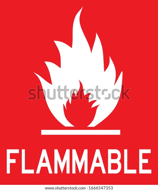 Flammable Beware Sign Danger Warning Symbol: เวกเตอร์สต็อก (ปลอดค่า ...