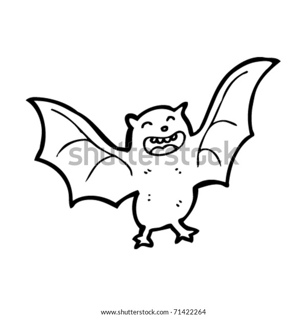 Flapping Bat Cartoon Stock Vector (Royalty Free) 71422264 | Shutterstock