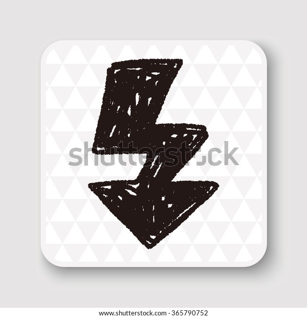 Flash Doodle Stock Vector (Royalty Free) 365790752 | Shutterstock